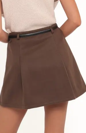 PETAL & PUP Cassia Belted Mini Skirt
