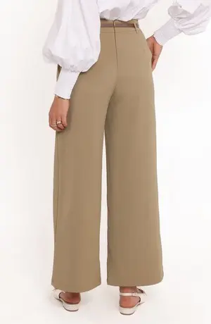 PETAL & PUP Ceres Belted Wide Leg Pants