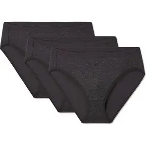 MEMOI 3-pack Stretch Cotton Hipster Briefs - Charcoal Heather