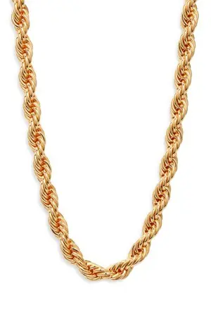 Nest Jewelry Statement Rope Chain Necklace - Gold