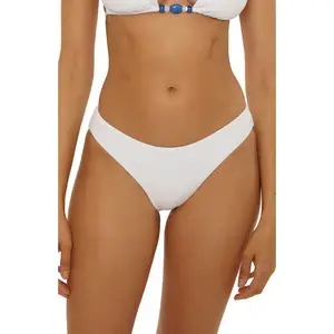 BECCA By Rebecca Virtue Modern Edge Adela Hipster Bikini Bottoms - White