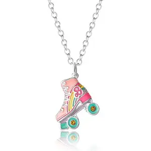 BARBIE Roller Skates 3d Pendant Necklace