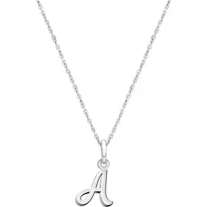 TINY BLESSINGS Sterling Silver Initial Necklace - Silver - A