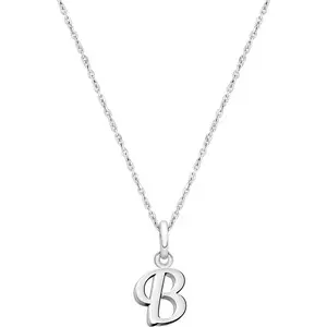 TINY BLESSINGS Sterling Silver Initial Necklace - Silver - B