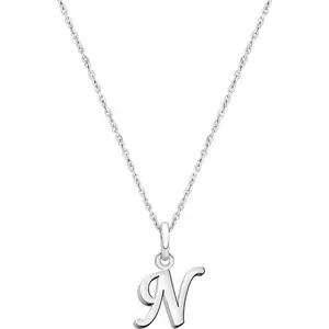TINY BLESSINGS Sterling Silver Initial Necklace - Silver - N