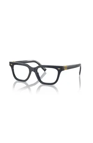 Miu Miu 51mm Rectangle Optical Glasses Blue