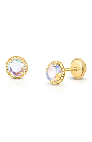 TINY BLESSINGS 14k Gold Enchanted Light Stud Earrings