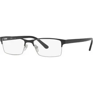 SFEROFLEX Rectangle Optical Glasses - Black