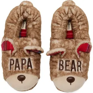 DEARFOAMS Papa Bear Closed Back Slippers