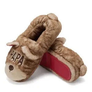 DEARFOAMS Papa Bear Closed Back Slippers