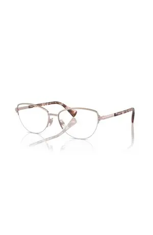 Ralph Lauren 56mm Cat Eye Optical Glasses Gold