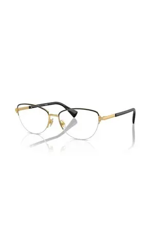 Ralph Lauren 56mm Cat Eye Optical Glasses - Gold/black