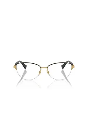 Ralph Lauren 56mm Cat Eye Optical Glasses - Gold/black