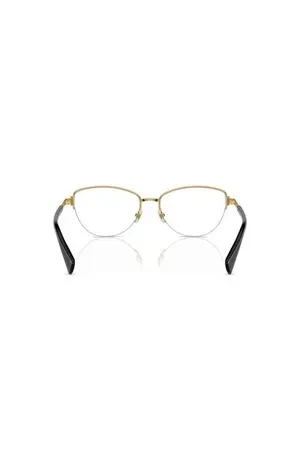 Ralph Lauren 56mm Cat Eye Optical Glasses - Gold/black