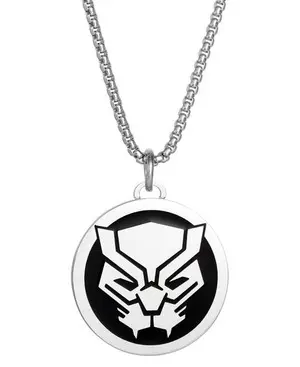 MARVEL Black Panther Stainless Steel Pendant Necklace
