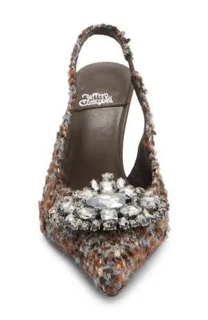 Jeffrey Campbell Regards Slingback Pump - Grey Multi Tweed