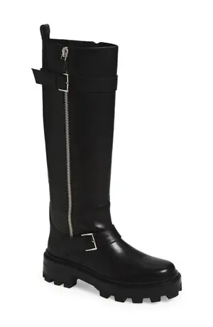 Jeffrey Campbell Sybill Lug Sole Knee High Boots