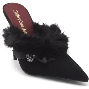 Jeffrey Campbell Rococo Faux Fur Mule