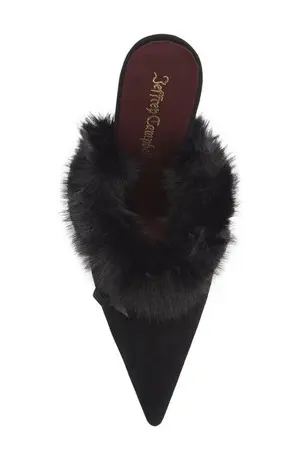 Jeffrey Campbell Rococo Faux Fur Mule