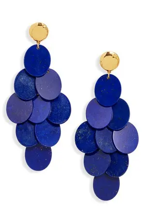 Nest Jewelry Chandelier Drop Earrings - Blue