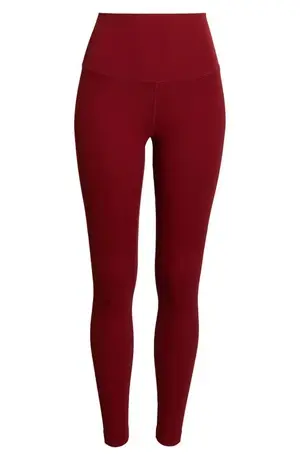 MPG Ribbed Leggings - Merlot