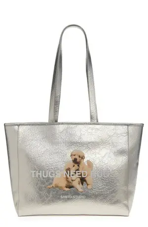 SANTO STUDIO X Elly De La Cruz Tote Bag - Silver
