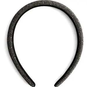 Mango Glitter Rhinestone Headband - Silver