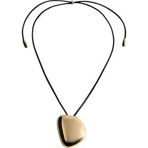 Mango Pendant Slider Necklace - Gold