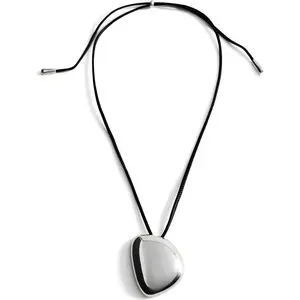 Mango Pendant Slider Necklace - Silver