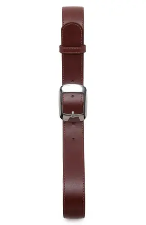 Mango Square Buckle Belt - Brown