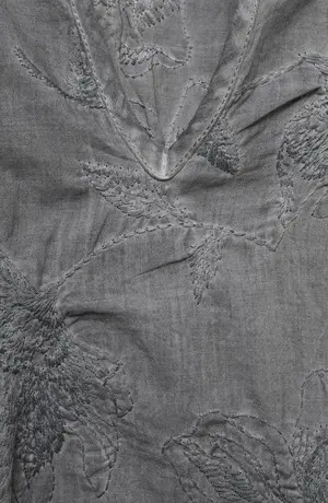 Mango Overdyed Embroidered Cotton Nightgown