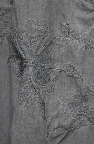 Mango Overdyed Embroidered Cotton Nightgown