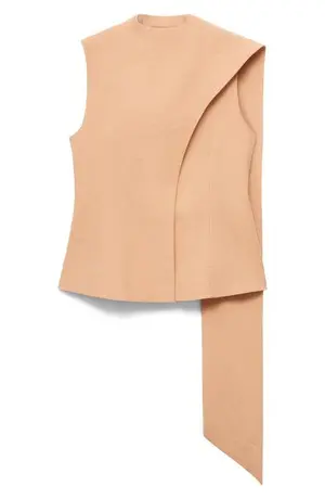 Mango Asymmetric Sleeveless Top