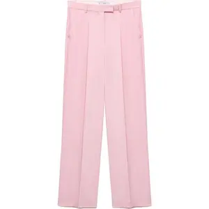Mango Pleat Front Wide Leg Trousers