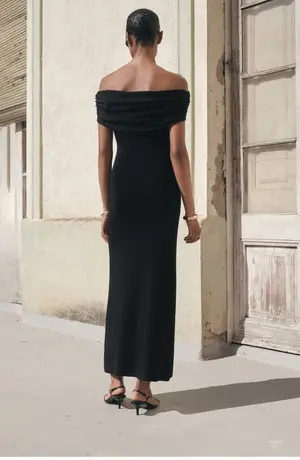 Mango Strapless Knit Maxi Dress