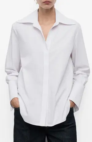 Mango Button-down Woven Shirt