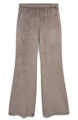 Mango Soft Touch Velour Pajama Pants
