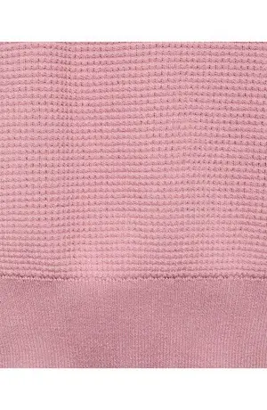 Mango Spread Collar Short Sleeve Sweater - Pastel Pink