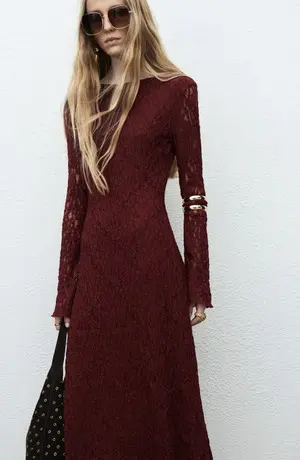 Mango Lace Maxi Dress