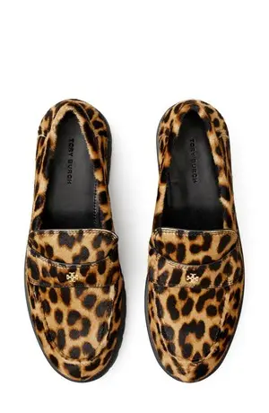 Tory Burch Classic Calf Hair Platform Lug Sole Loafer - Classic Leopard