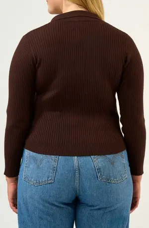 ESTELLE Bronti Twist Front Rib Sweater