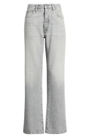 FRAME The Vertical High-waist Relaxed Straight-leg Jeans