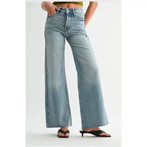 JEMINA DENIM Beach-to-bar Wide Leg Pant
