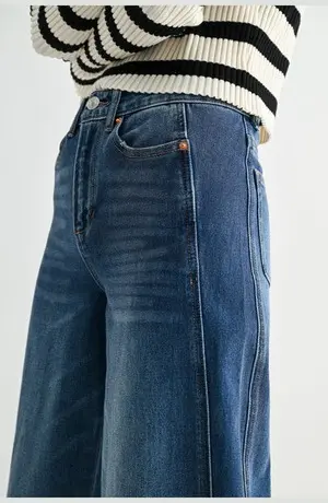 JEMINA DENIM High-rise Balloon Pants