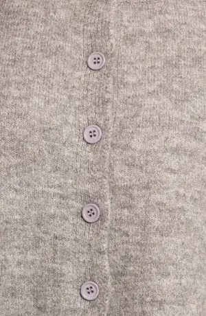 PETAL & PUP Lilith Elbow Sleeve Cardigan - Grey