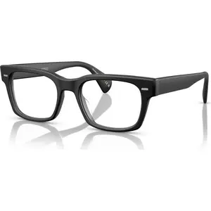 Oliver Spencer 51mm Square Optical Glasses - Black