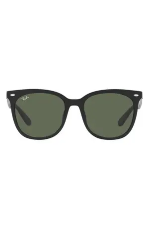 Ray-ban 55mm Square Sunglasses Black /dark Green