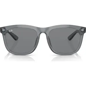 Ray-ban Square Sunglasses - Transparent Grey /dark Grey