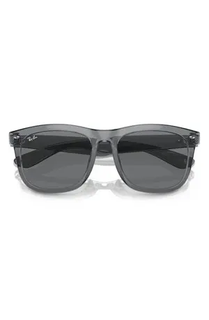 Ray-ban Square Sunglasses - Transparent Grey/dark Grey