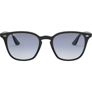 Ray-ban 52mm Square Sunglasses - Black/light Blue